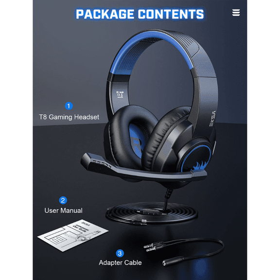 EKSA T8 Stereo Gaming Headset – Wah Gaming Store