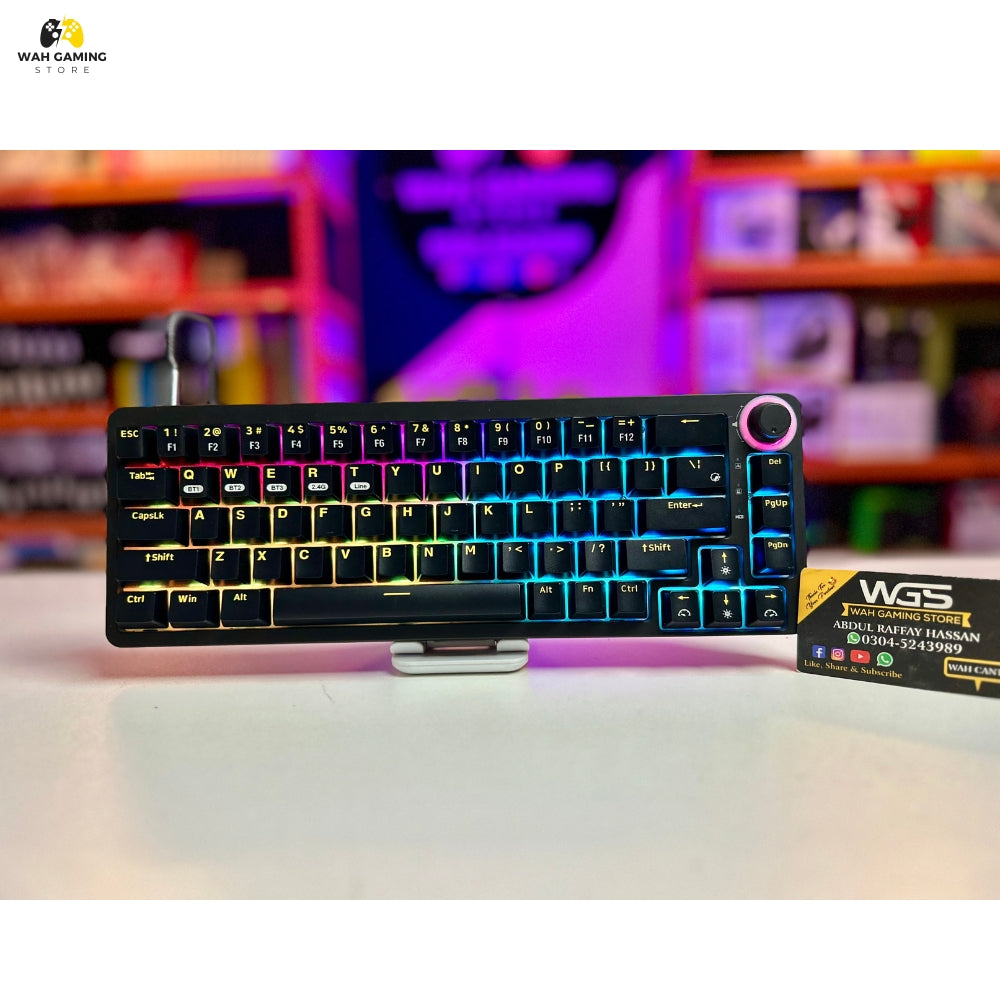 Homoo KB Mechanical Keyboard – RGB Wired Gaming Keyboard with Knob ...