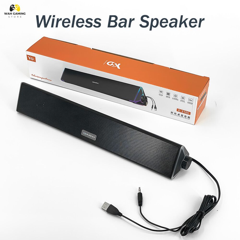YSD E-3105 RGB Bluetooth Soundbar Speaker – Wireless & Wired Desktop ...