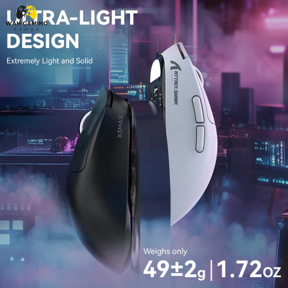 Attack Shark X3 Max Wireless Gaming Mouse | Tri-Mode Pro – Wah Gaming Store