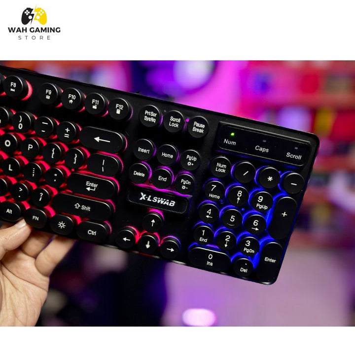 Gaming RGB Keyboard with Backlight | Mechanical Feel USB Keyboard – Wah ...