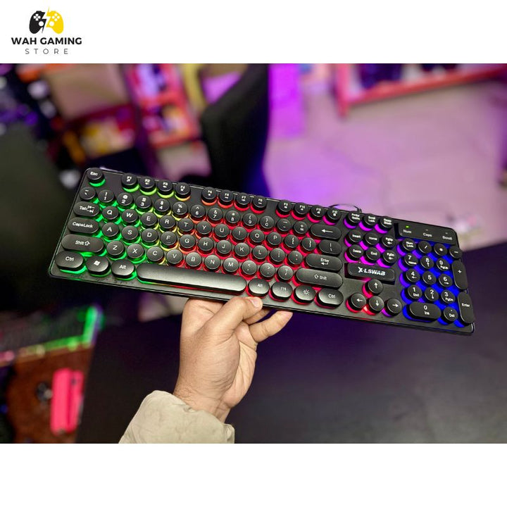 Gaming RGB Keyboard with Backlight | Mechanical Feel USB Keyboard – Wah ...