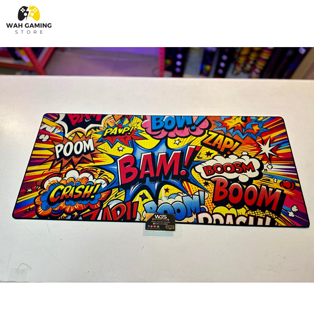 WGS Boom Funky XXL Gaming Desk Mat 900x400 | Speed Edition Table Mat ...