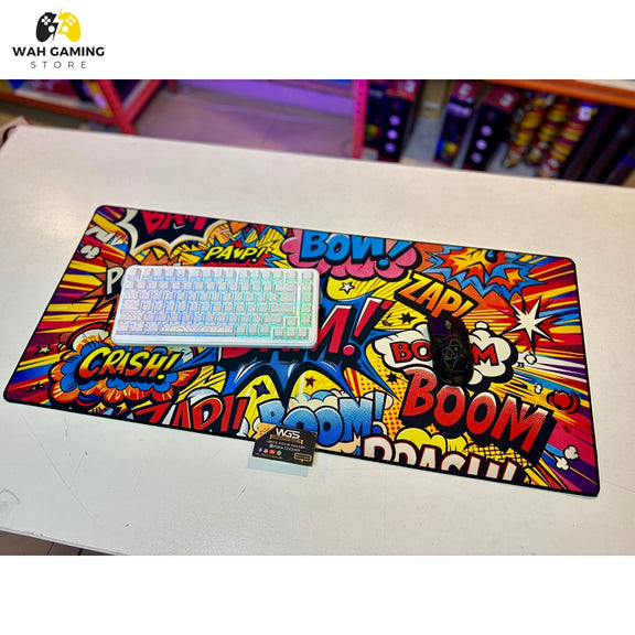 WGS Boom Funky XXL Gaming Desk Mat 900x400 | Speed Edition Table Mat ...